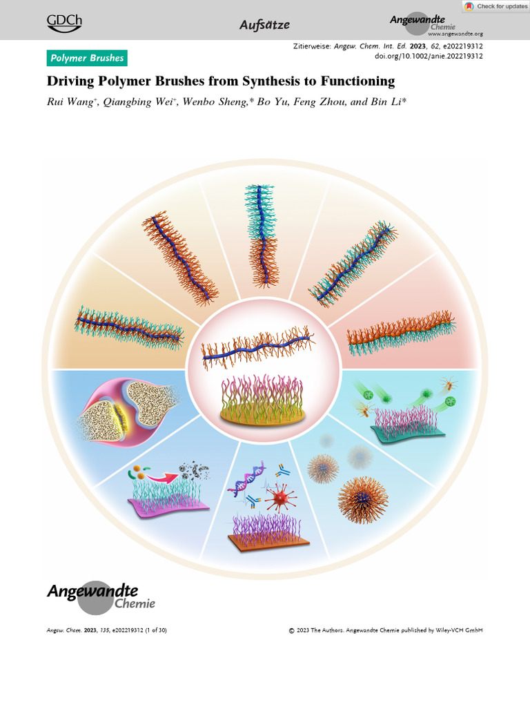 Angewandte Chemie - 2023 - Wang - Driving Polymer Brushes from ...