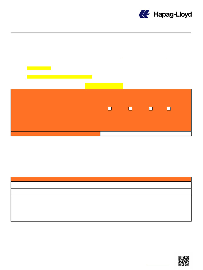 Hapag-Lloyd Booking Confirmation | PDF | Cargo | Bill Of Lading