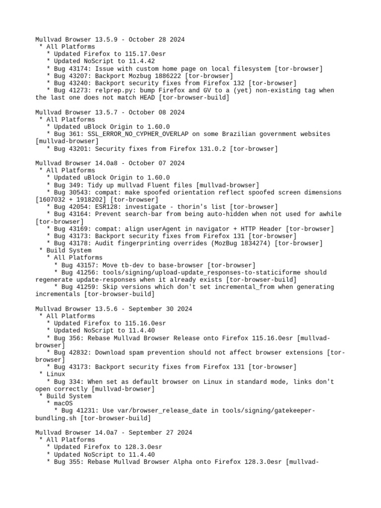 Change Log | PDF | Mac Os | Installation (Computer Programs)