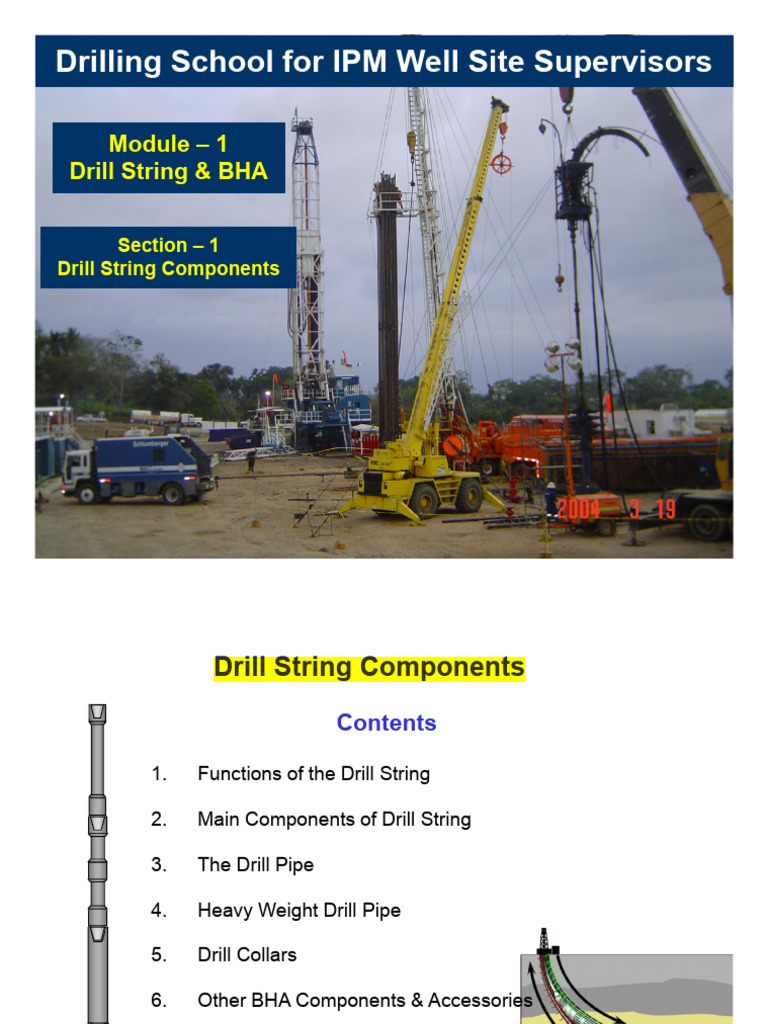 08E. Drill String Components | PDF | Pipe (Fluid Conveyance) | Strength ...