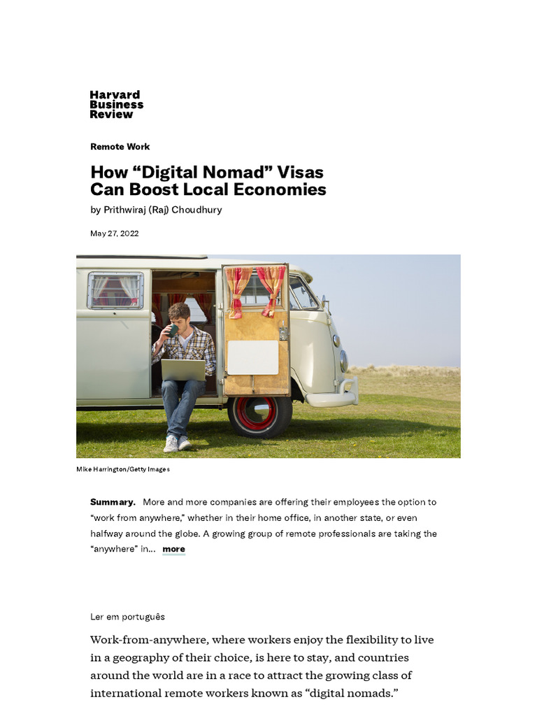 How Digital Nomad Visas Can Boost Local Economies | PDF | Economies