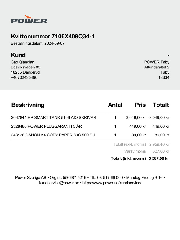 7106X409Q34-1 - Invoice 3 | PDF