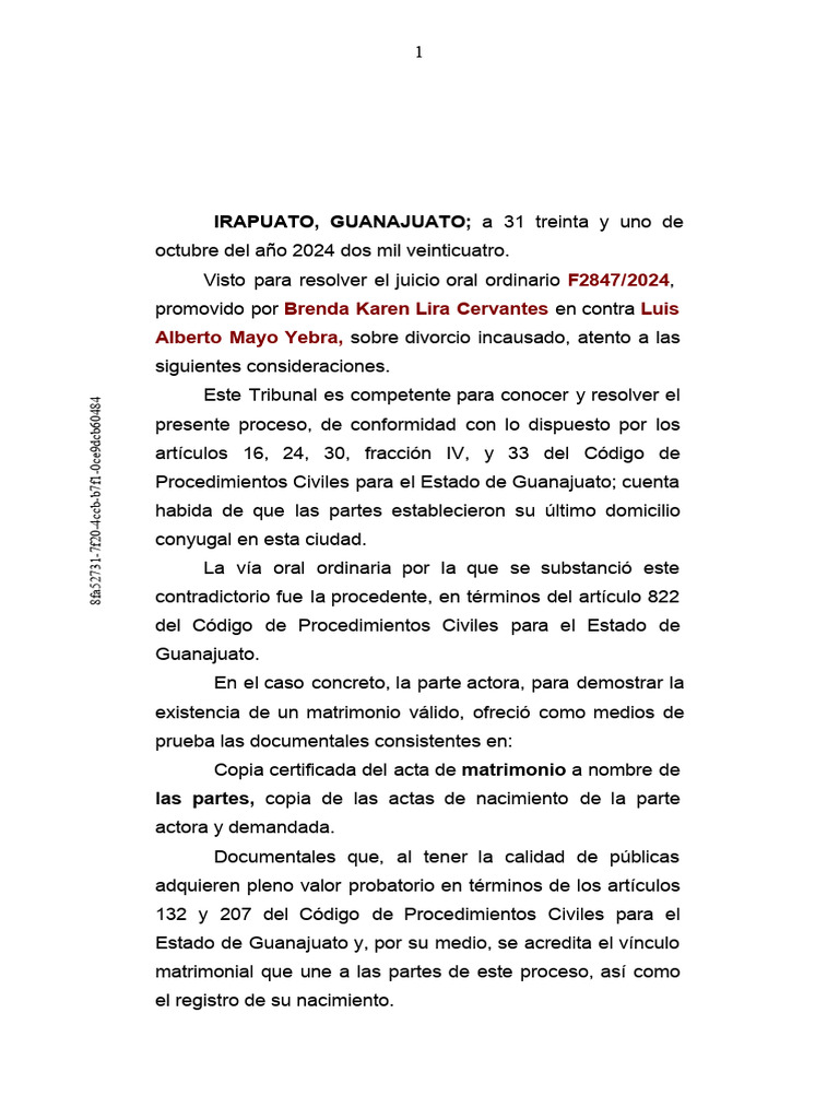 Documento (14) | PDF | Divorcio | Matrimonio