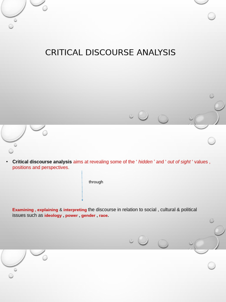 Discourse Analysis | PDF | Saddam Hussein | Discourse