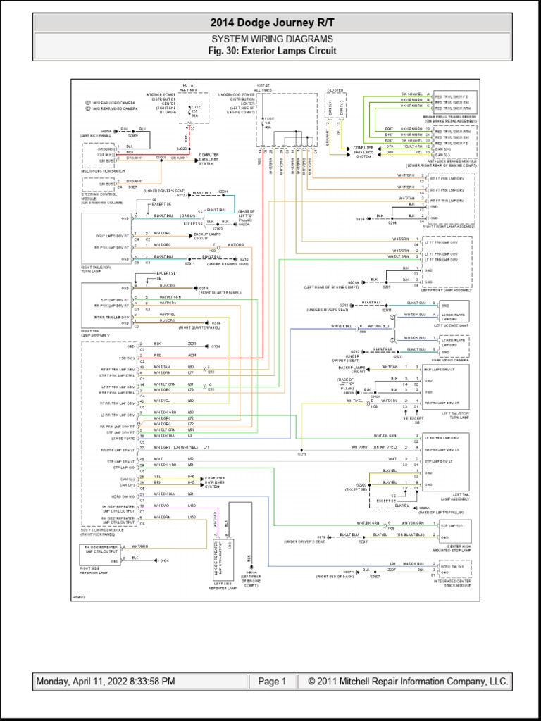 Dodge Journey Electrical Diagram