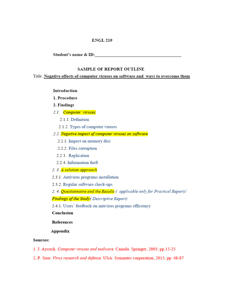 1. Report Outline Sample 2024-10-07 20_43_30 | PDF