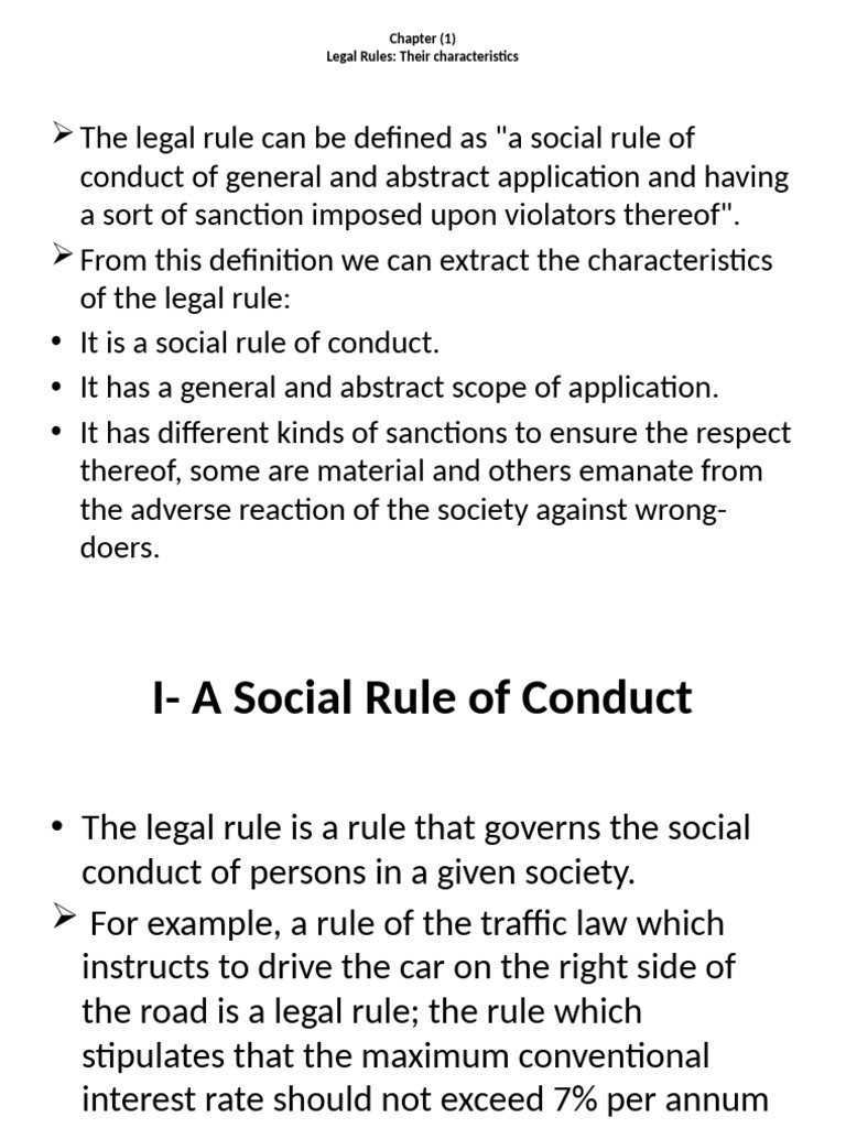 Characteristics of Legal Rules | PDF | Damages | International Law