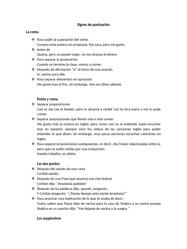 Signos de Puntuacion | PDF | Mecánica del lenguaje | Gramática
