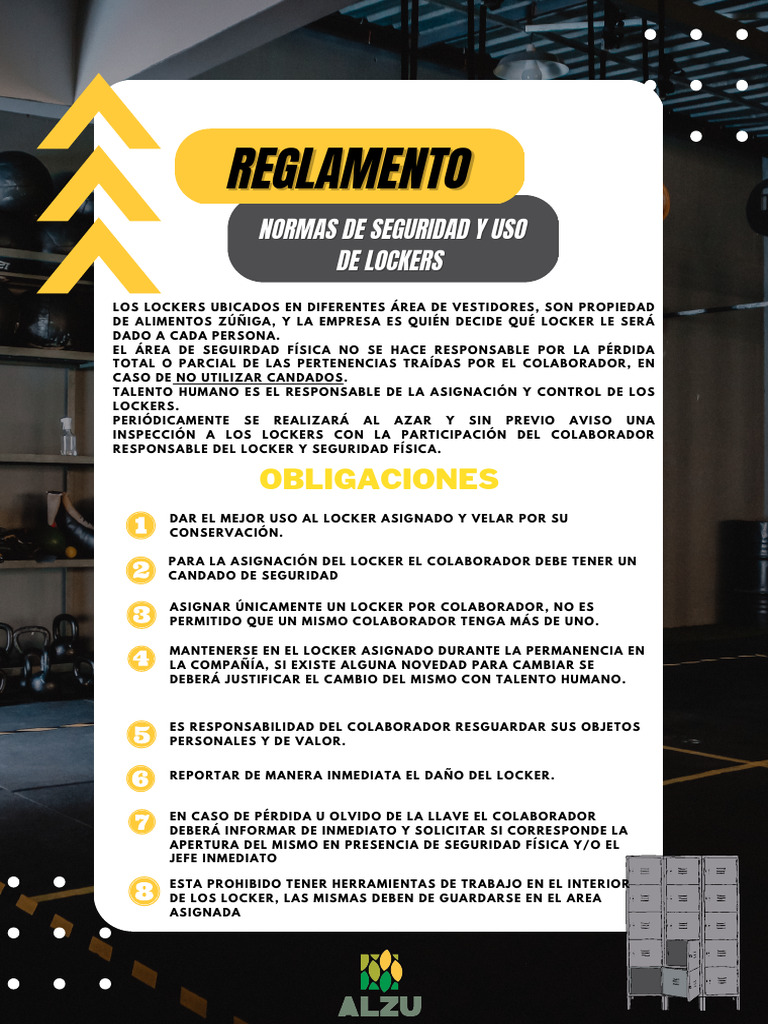 Normas de Uso de Lockers na Empresa | PDF