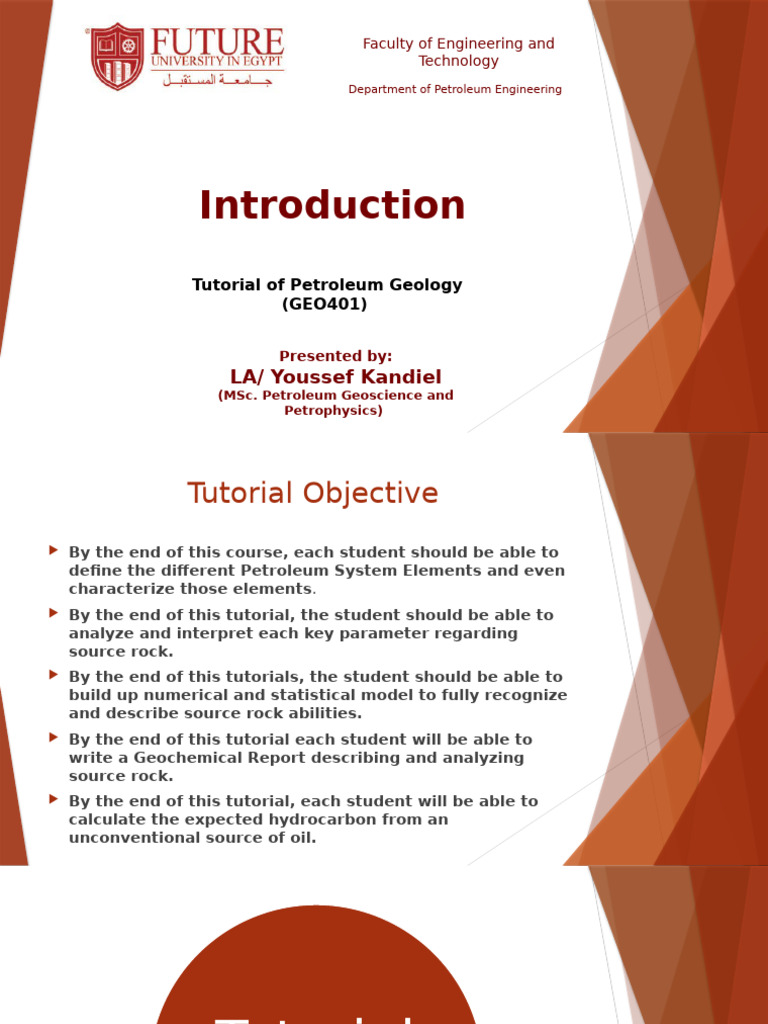 Petroleum Geology Tutorial 1 (Intro) | PDF | Petroleum Reservoir | Porosity