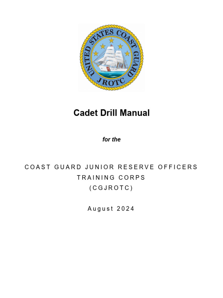 CGJROTC Cadet Drill Manual 2024 | PDF | Company (Military Unit) | Battalion