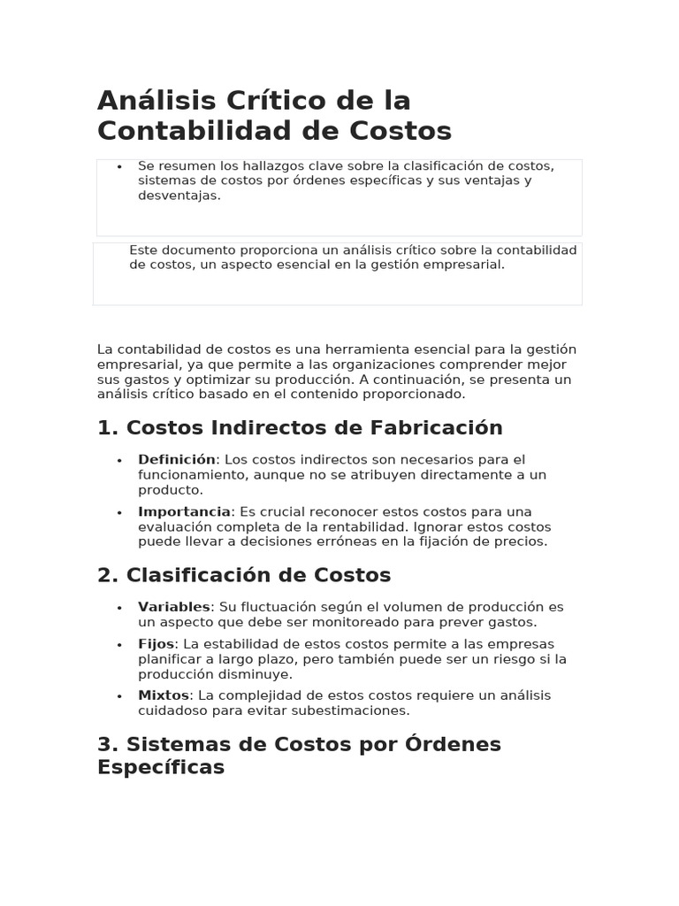 Contabilidad de costos | PDF | Business | Contabilidad de costos