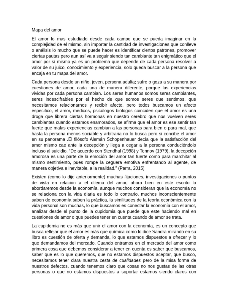 Mapa Del Amor | PDF | Monopolio | Amor