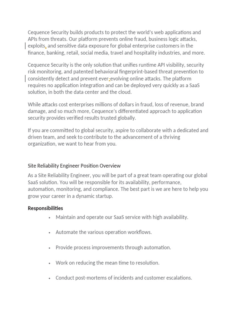 SRE JD (3)-2 | PDF | Computer Security | Security