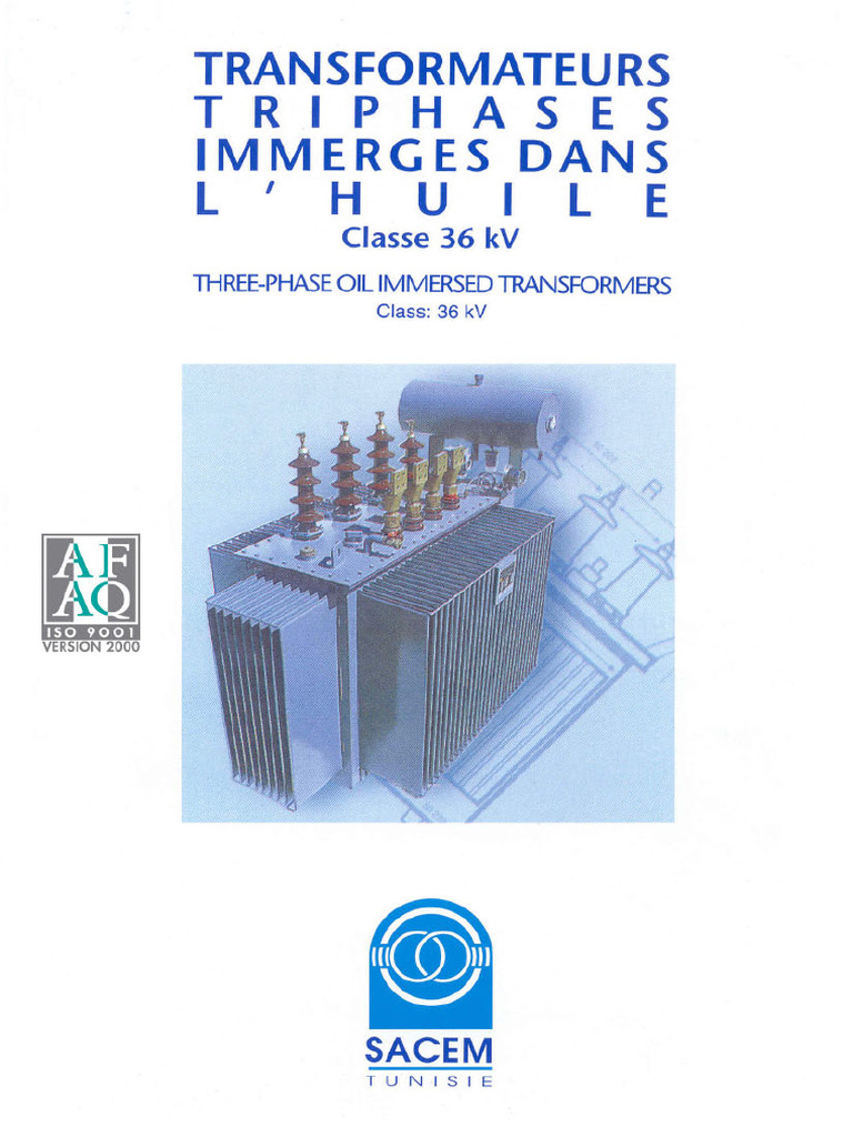 Transformateurs Triphasés 36 KV | PDF