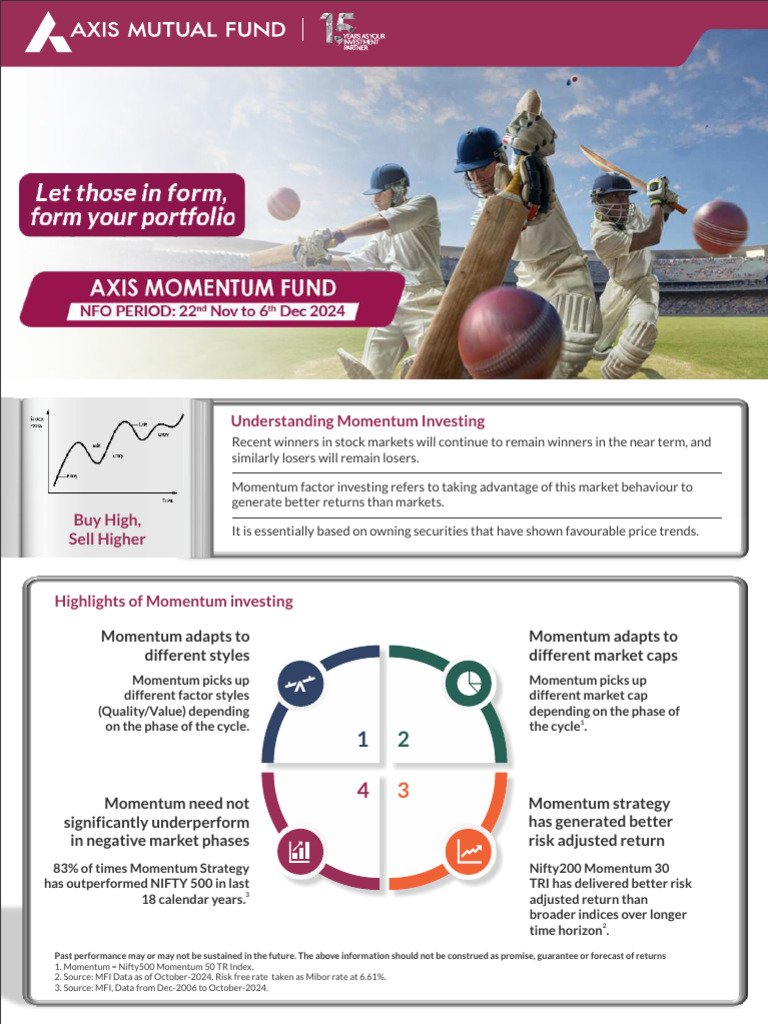 Axis Momentum Fund - Leaflet | PDF | Investing | Investment Management