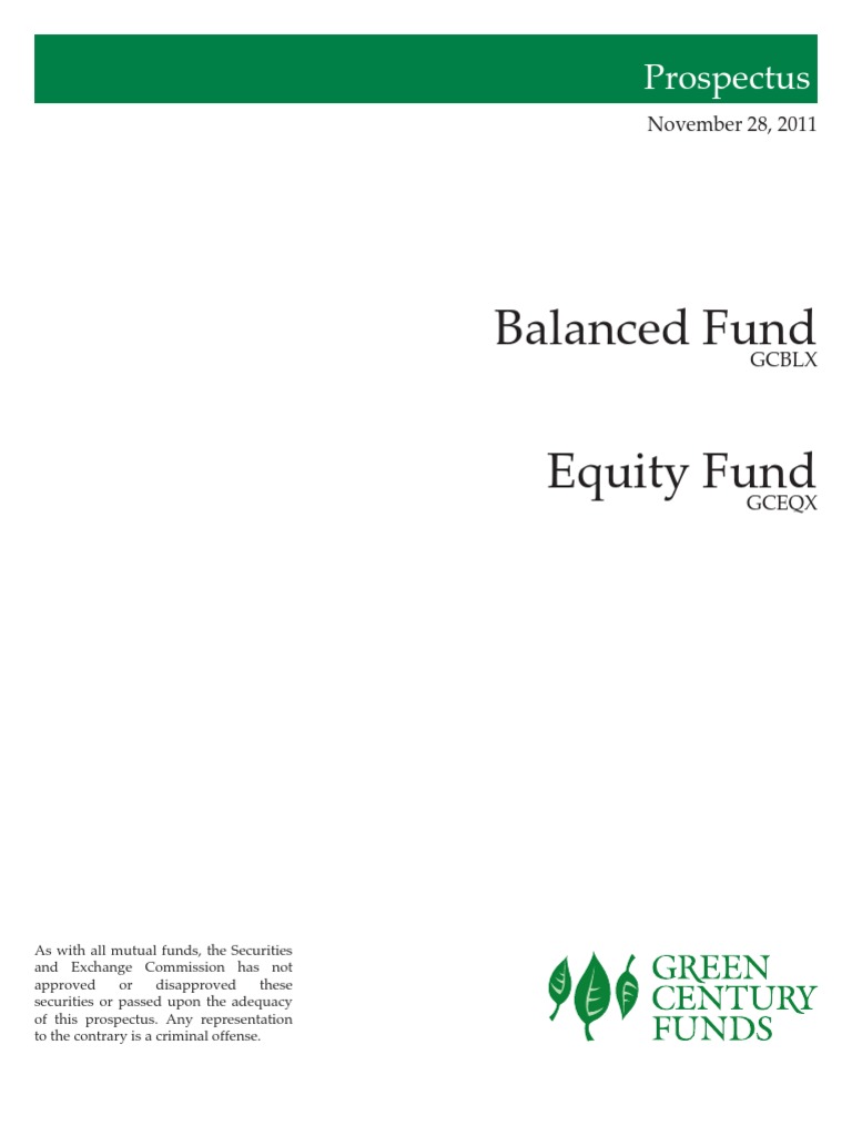 Balanced Fund Equity Fund: Prospectus | PDF | Bonds (Finance) | High ...