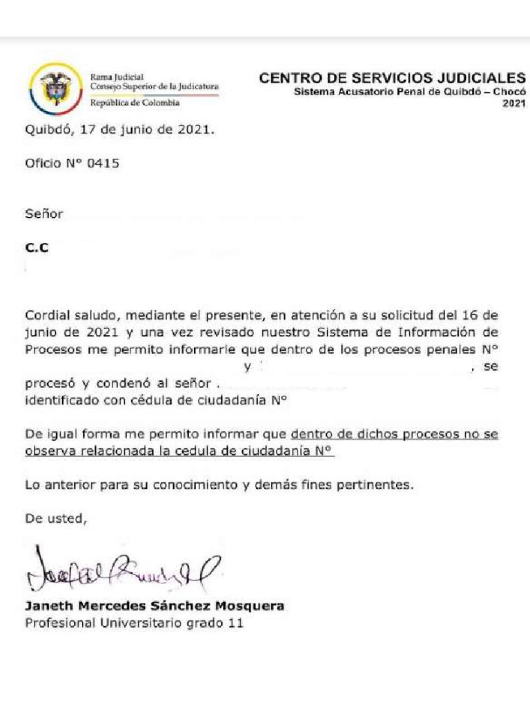 887 - Ejemplo Soporte de Juzgado | PDF