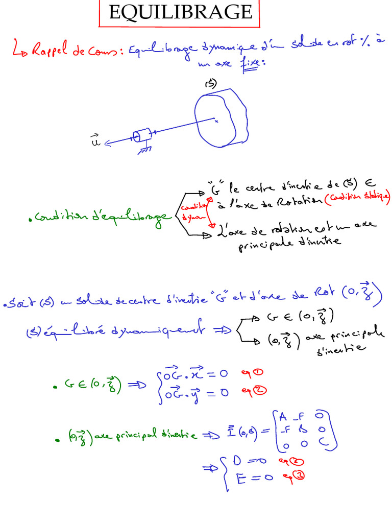 3-1 Equilibrage Dynamique | PDF