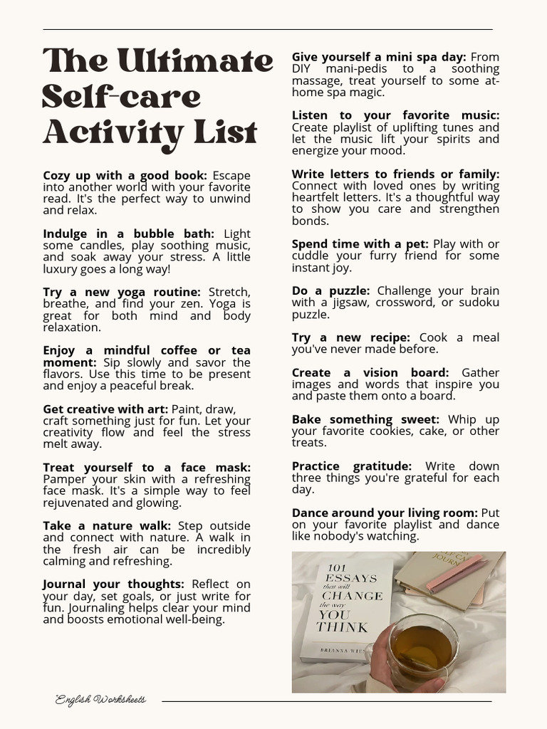 Self_care_Activity_List | PDF