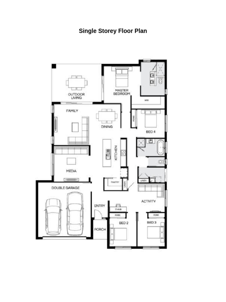 Single Storey_Floor Plan | PDF