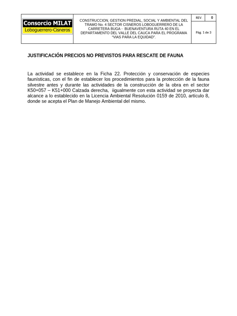 Rescate de Fauna en Vía Buga-Buenaventura | PDF | Entorno natural