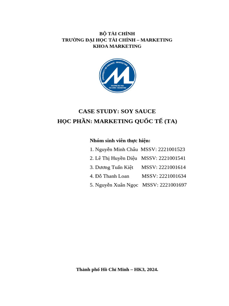 Chapter 3 Case Study Soy Sauce | PDF | Japanese Cuisine | Soy Sauce