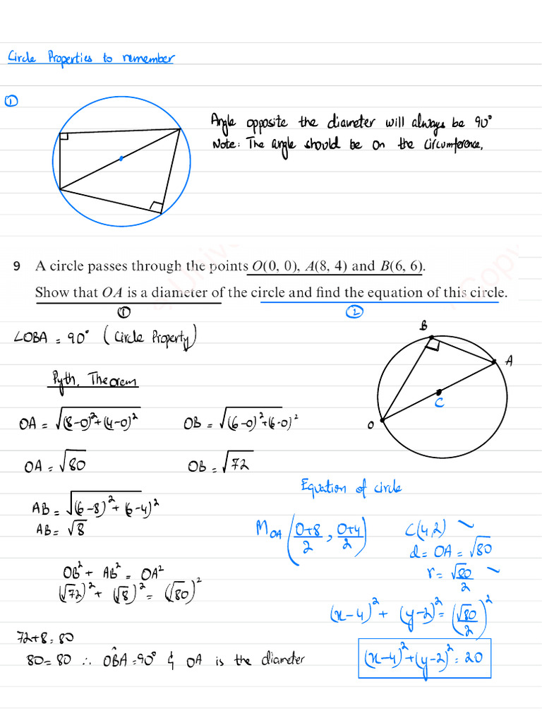 Circle Geometry for Math Students | PDF | Circle | Geometric Shapes
