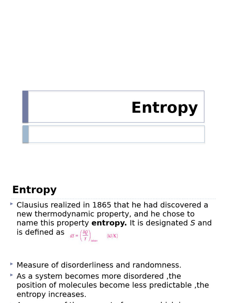 Second Law of TD ENTROPY | PDF | Entropy | Heat