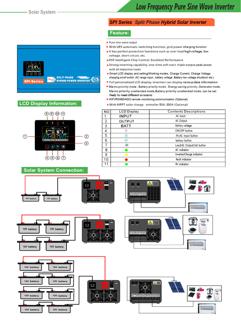 Split Phase Inverter 10 KW Anern | PDF | Power Inverter | Alternating Current