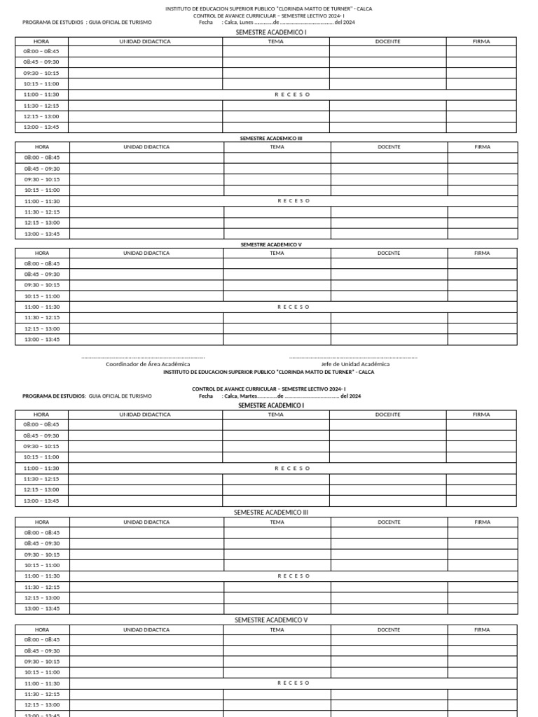 Controlde Avance 2024-I | PDF