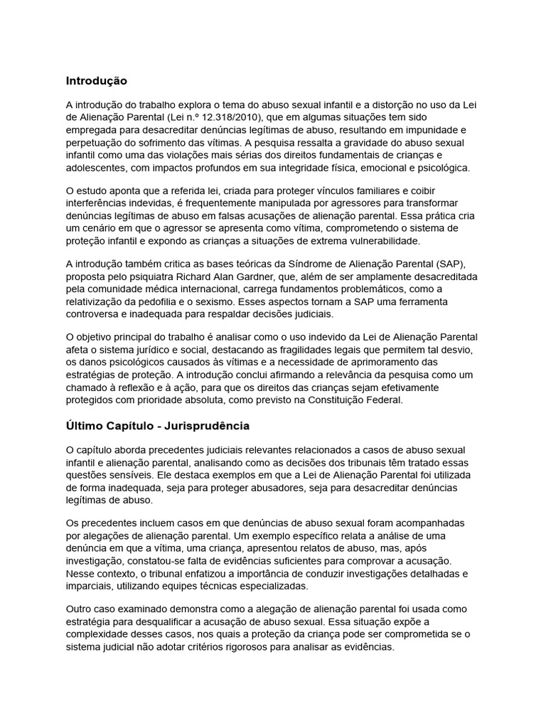 Resumo TCC | PDF | Justiça | Crime e Violência