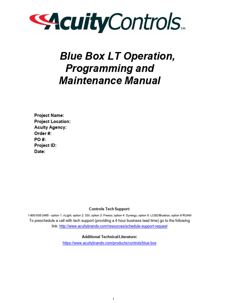 Blue Box LT OM V1 PDF | PDF | Relay | Electrical Connector