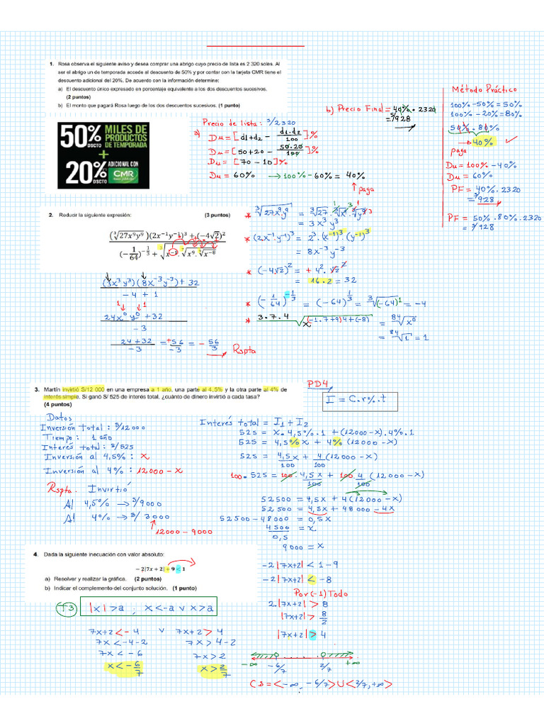 Repaso para El Examen Final 2022-20 | PDF