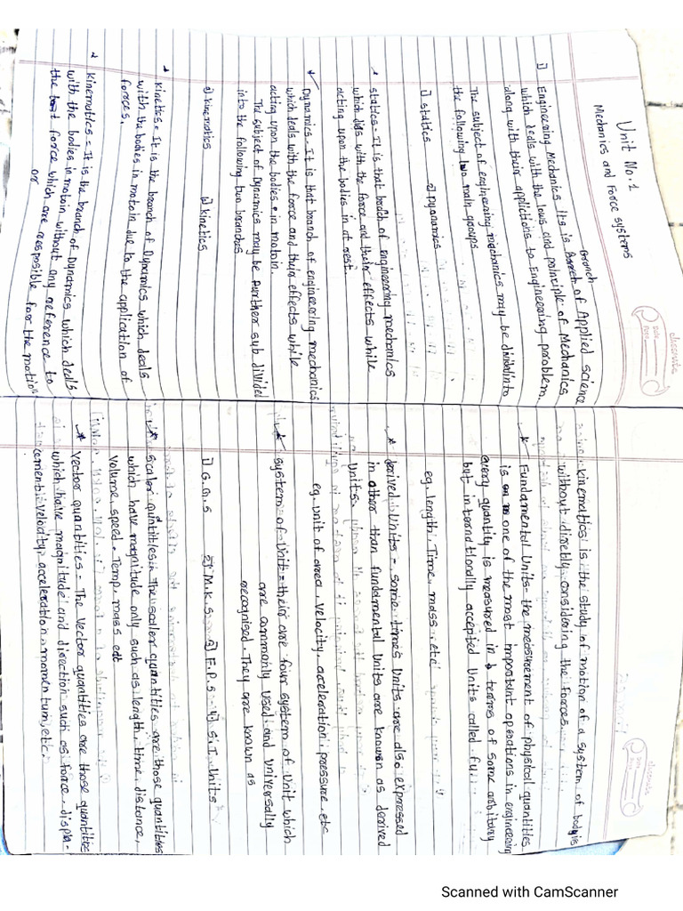 Mechanics Notes | PDF