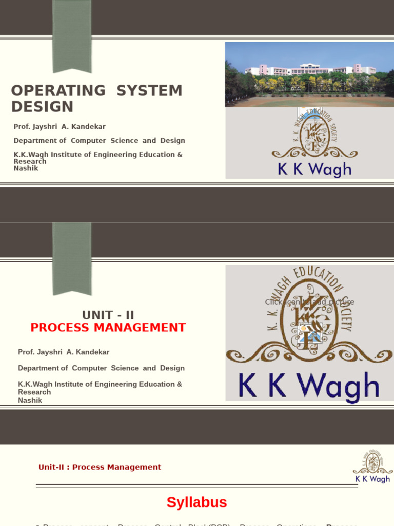 OS Unit-II KKW | PDF | Thread (Computing) | Process (Computing) OS Unit-II KKW | PDF | Thread (Computing) | Process (Computing)