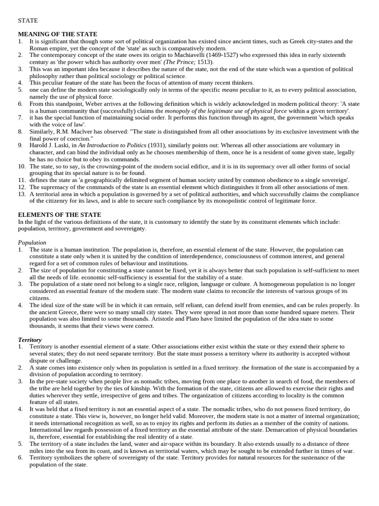 STATE mod 2 | PDF | State (Polity) | Sovereignty STATE mod 2 | PDF | State (Polity) | Sovereignty
