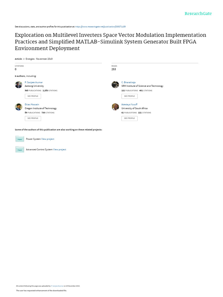 A Simple Multilevel Space Vector Modulation Technique and MATLAB System ...