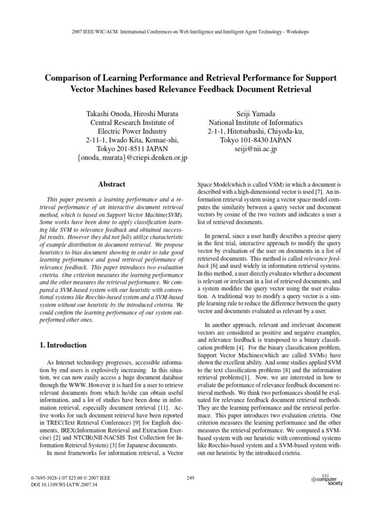 PSO3 | PDF | Support Vector Machine | Information Retrieval