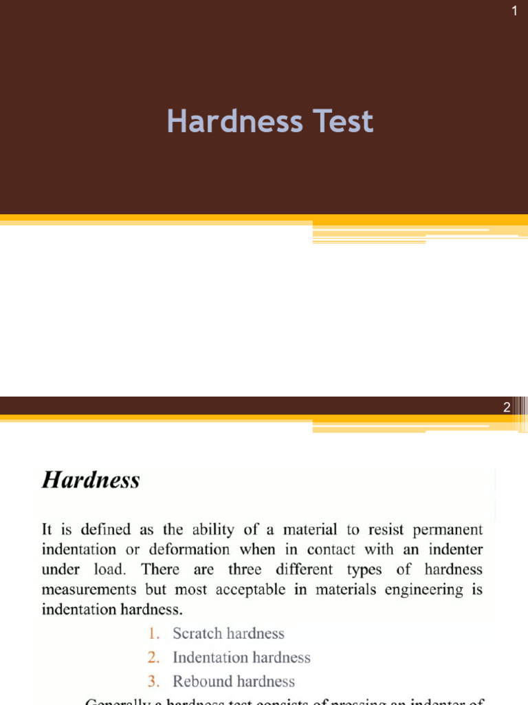 Hardness Test | PDF | Hardness | Materials Science