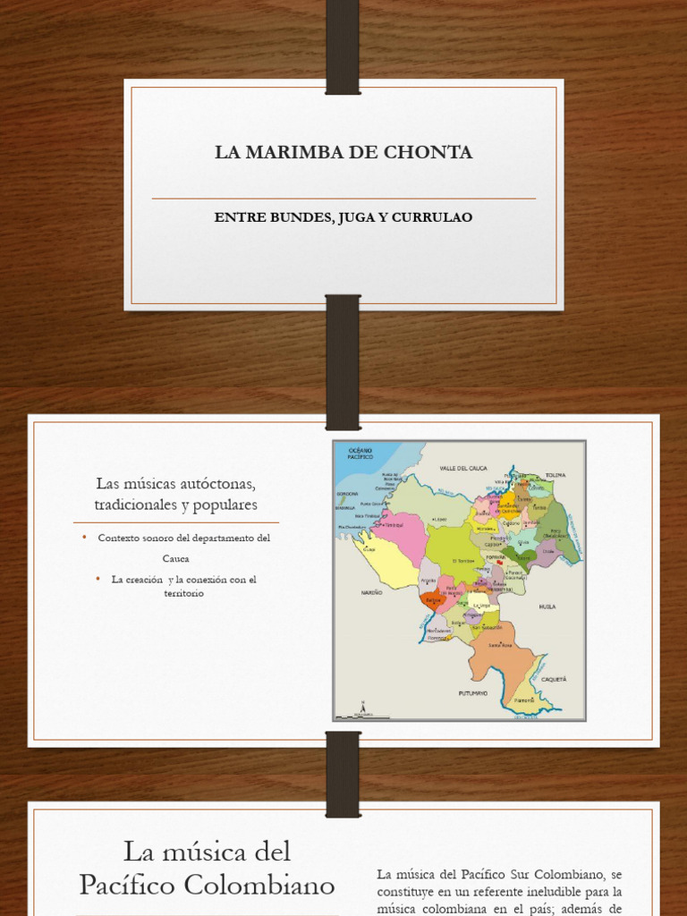 La Marimba de Chonta Entre Bundes Juga y Currulao | PDF | Colombia ...