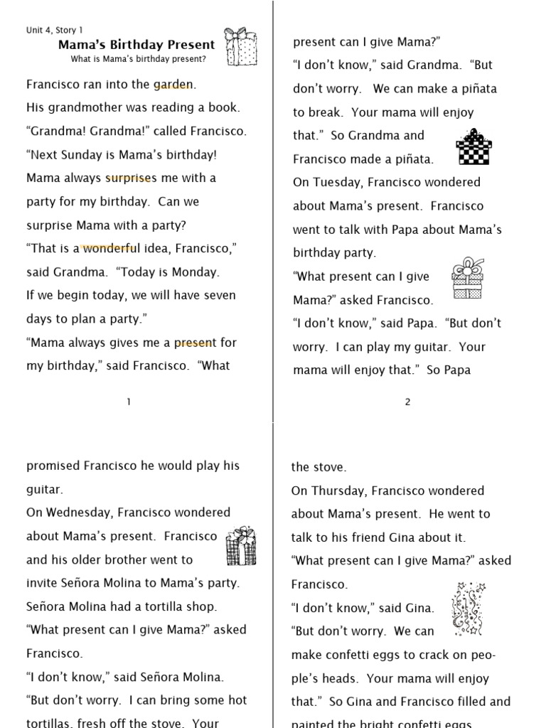 Mama's Birthday Surprise | PDF