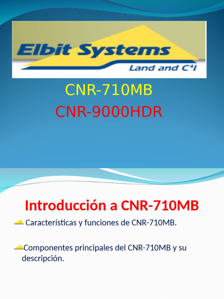 Elbit 710 Presentacion | PDF | Radio | Sistema de Posicionamiento Global