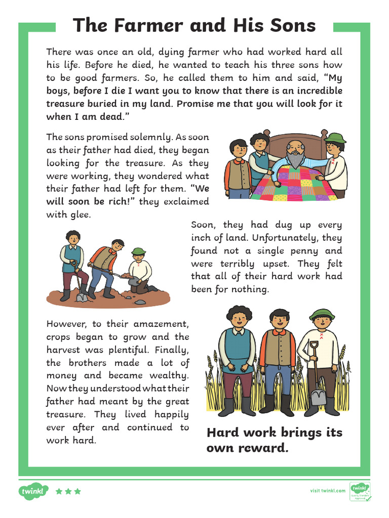 The Farmer and His Sons' Treasure | PDF