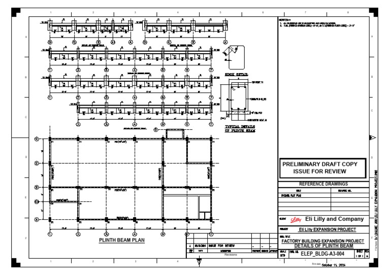 Eli Lilly EXPANSION PROJECT-PLINTH BEAM | PDF
