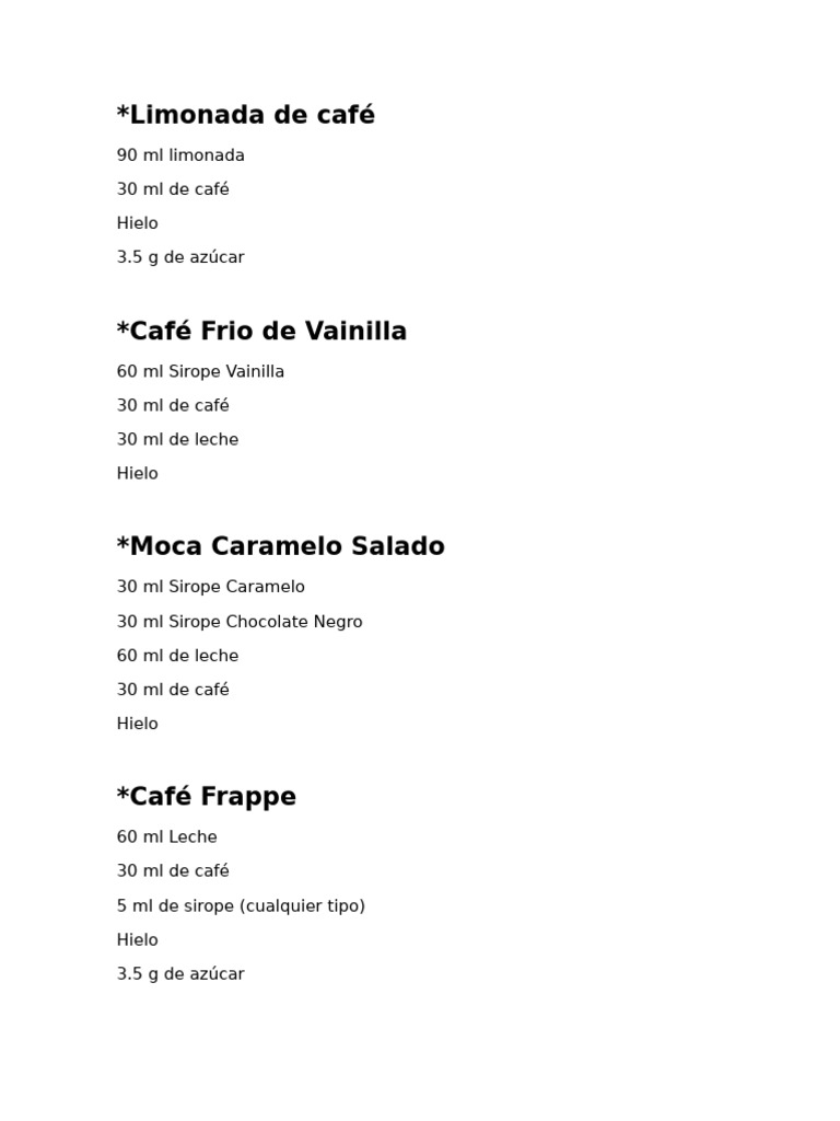 Cafés | PDF