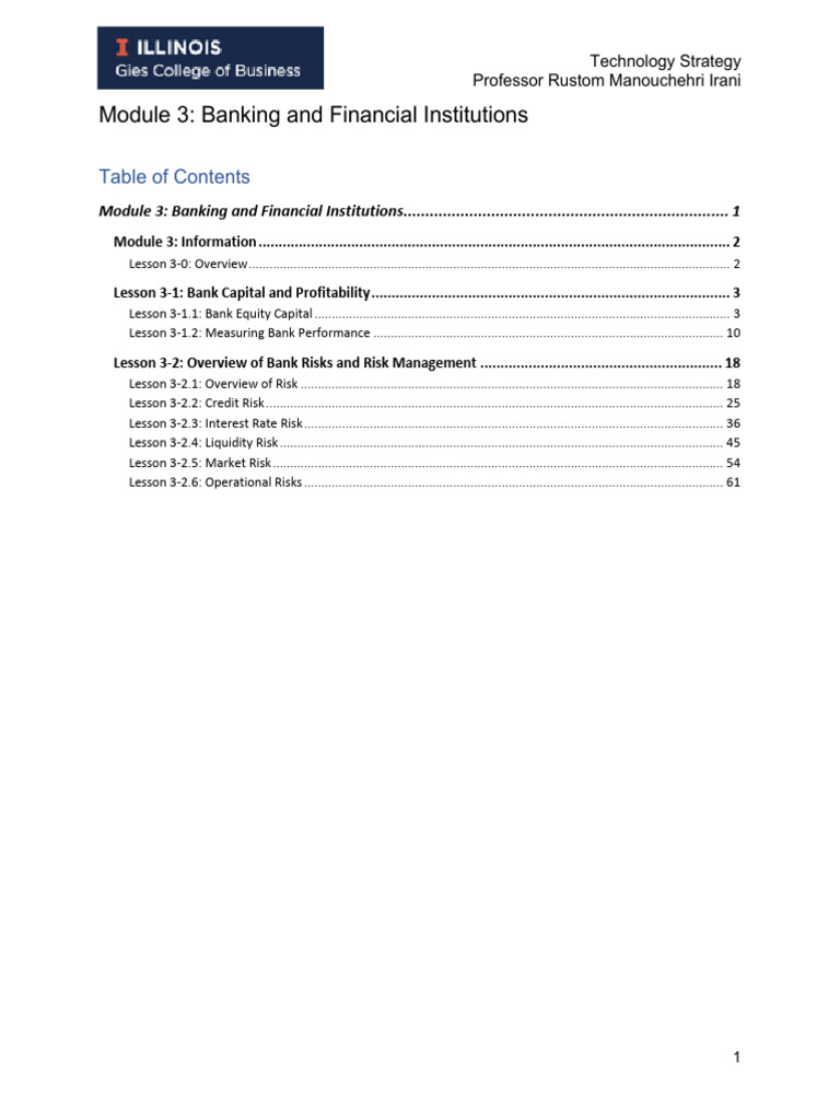 Banking and Financial Institutions Module 3 Transcript | PDF | Equity ...