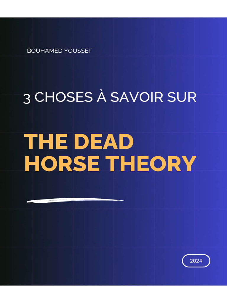 The Dead Horse Theory | PDF