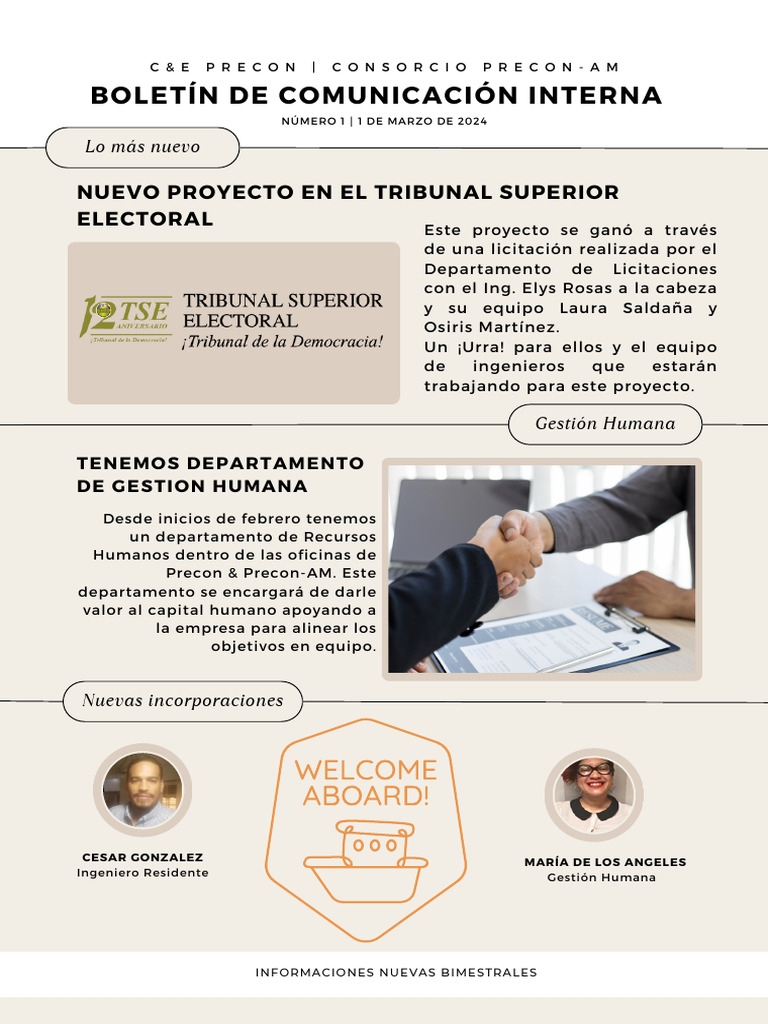 Boletin Comunicación Interna - Marzo 2024 | PDF
