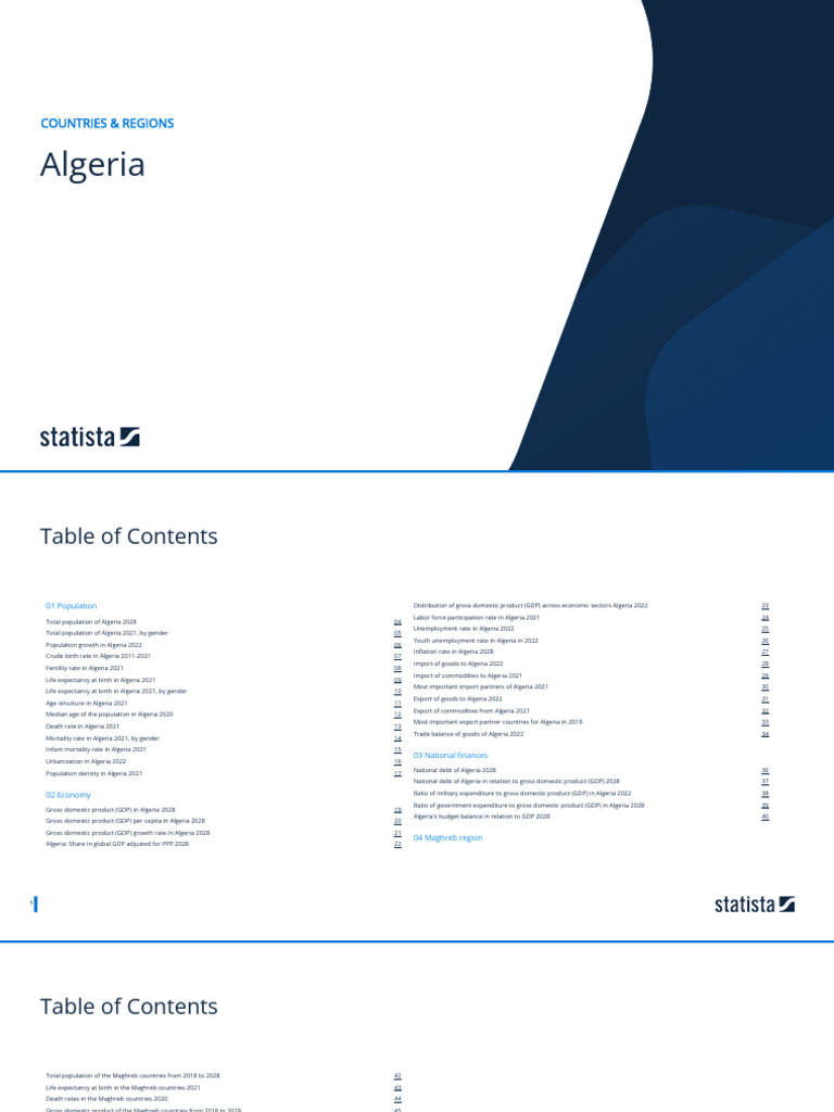 Algeria Population and Economy Insights | PDF | Gross Domestic Product ...